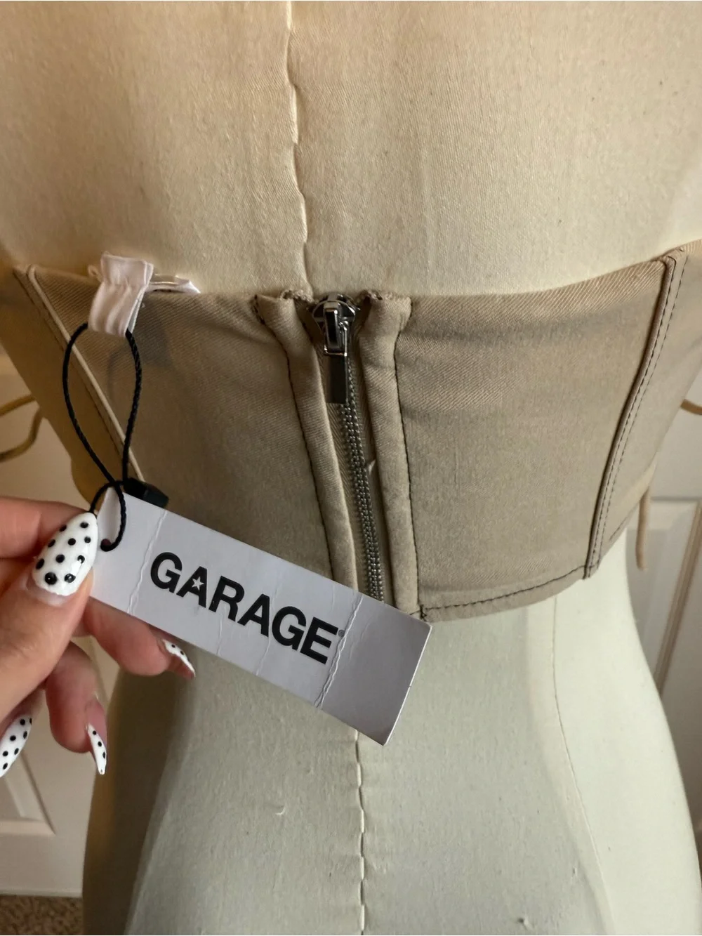 Garage | Tops | Garage Tan Strapless Corset Top | Poshmark